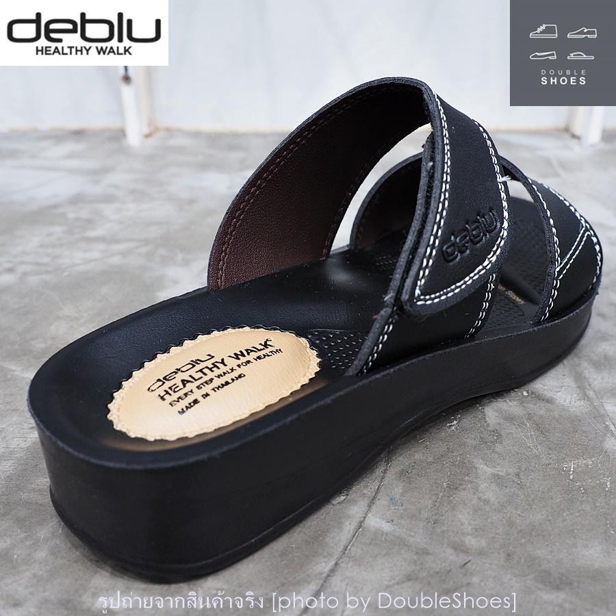 ราคาไม่แพงมาก รองเท้าแตะแบบสวมผู้หญิง รองเท้าเพื่อสุขภาพ Deblu รุ่น L873 (สีดำ) ไซส์ 36-41 ...