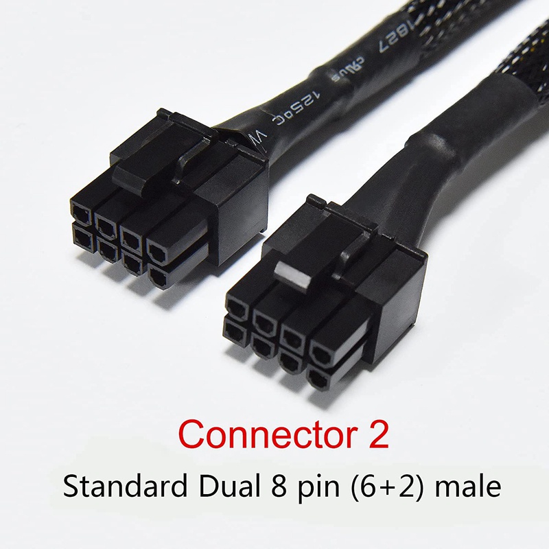 การ์ดจอ PCIe 8 Pin Female เป็น Dual 2X8 Pin (6+2) Male GPU Miner ลด ...