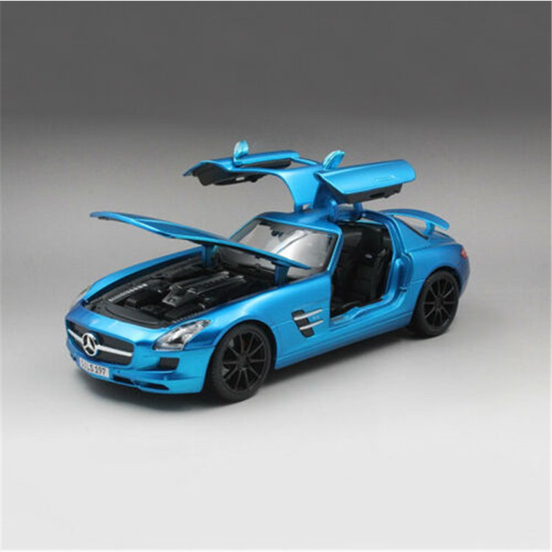 1:18 MercedesBenz SLS AMG Metal Luxury Vehicle Diecast ull Back Cars ...
