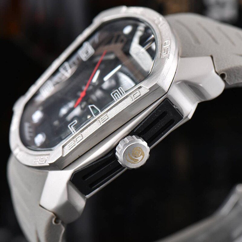 2020 New personality barrel shape men watch hollow multifunctional ...