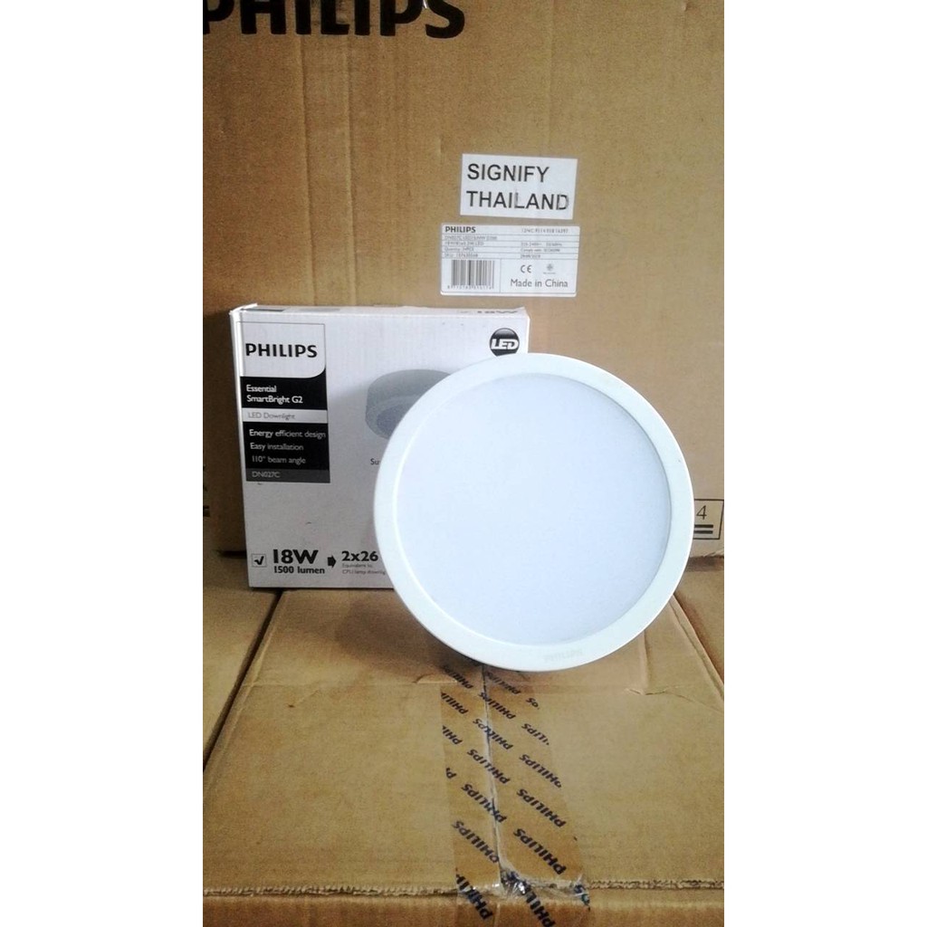 PHILIPS LED PANEL กลมติดลอย 8 นิ้ว LED 18W Natural White 4000K รุ่น ...