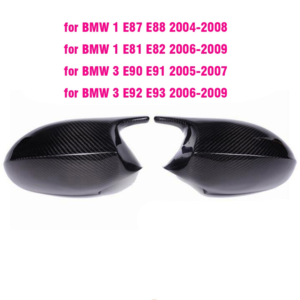 ฝาครอบกระจกมองหลัง คาร์บอนไฟเบอร์ ABS สําหรับ BMW E87 E81 E82 E90 E91 E92 E93 1 คู่ - yos1314.th ...