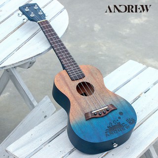 Andrew Ukulele Beginner Girls Men s แนะนำวีเนียร์กีต้าร์ขนาดเล็ก 23 ...