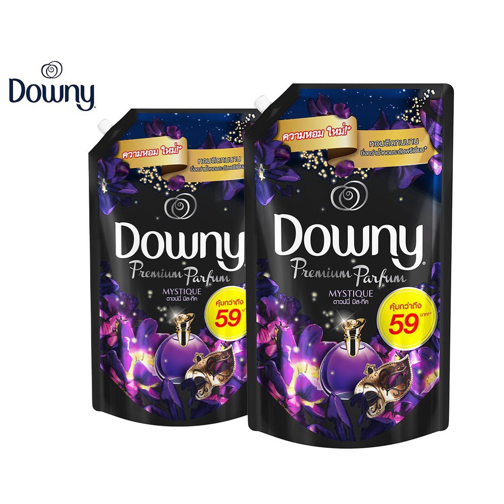 Downy ดาวน์นี่น้ำยาปรับผ้านุ่มเข้มข้นกลิ่นมิสทีค 1350มล ชนิดเติม