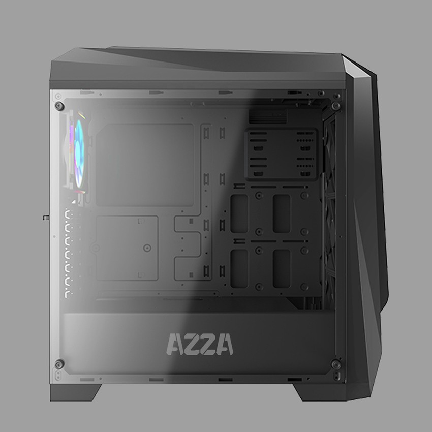 AZZA Mid Tower Tempered Glass RGB Gaming Case Chroma 410A - Black ...