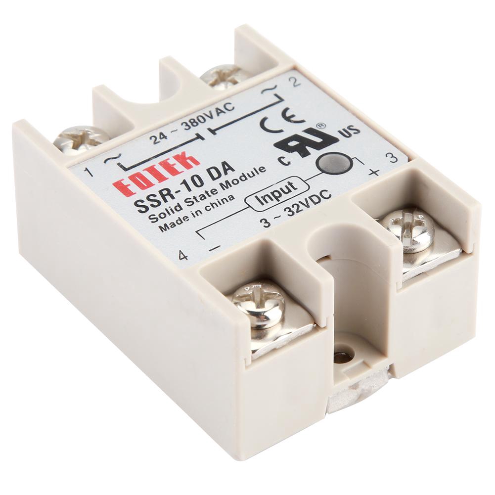 State 24-380VAC Rated SSR-10DA Relay Solid 3-32VDC Voltage Input 10A Current - xguli.th - ThaiPick