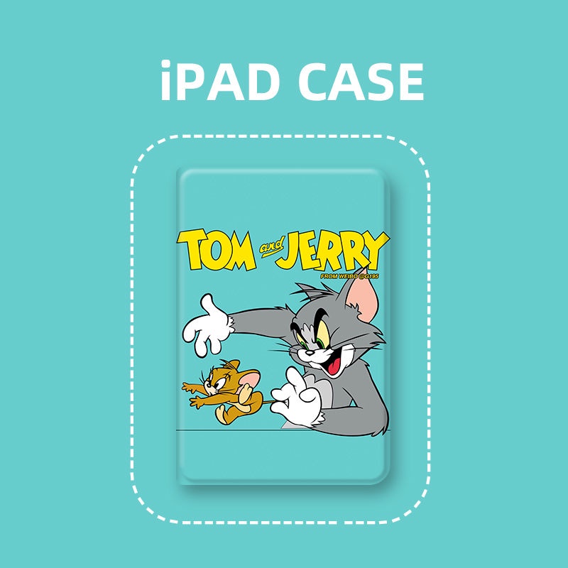 Tom and Jerry for เคสไอแพด mini 123456 gen 7 8 9 เคส pen slot air 1 2 3 ...