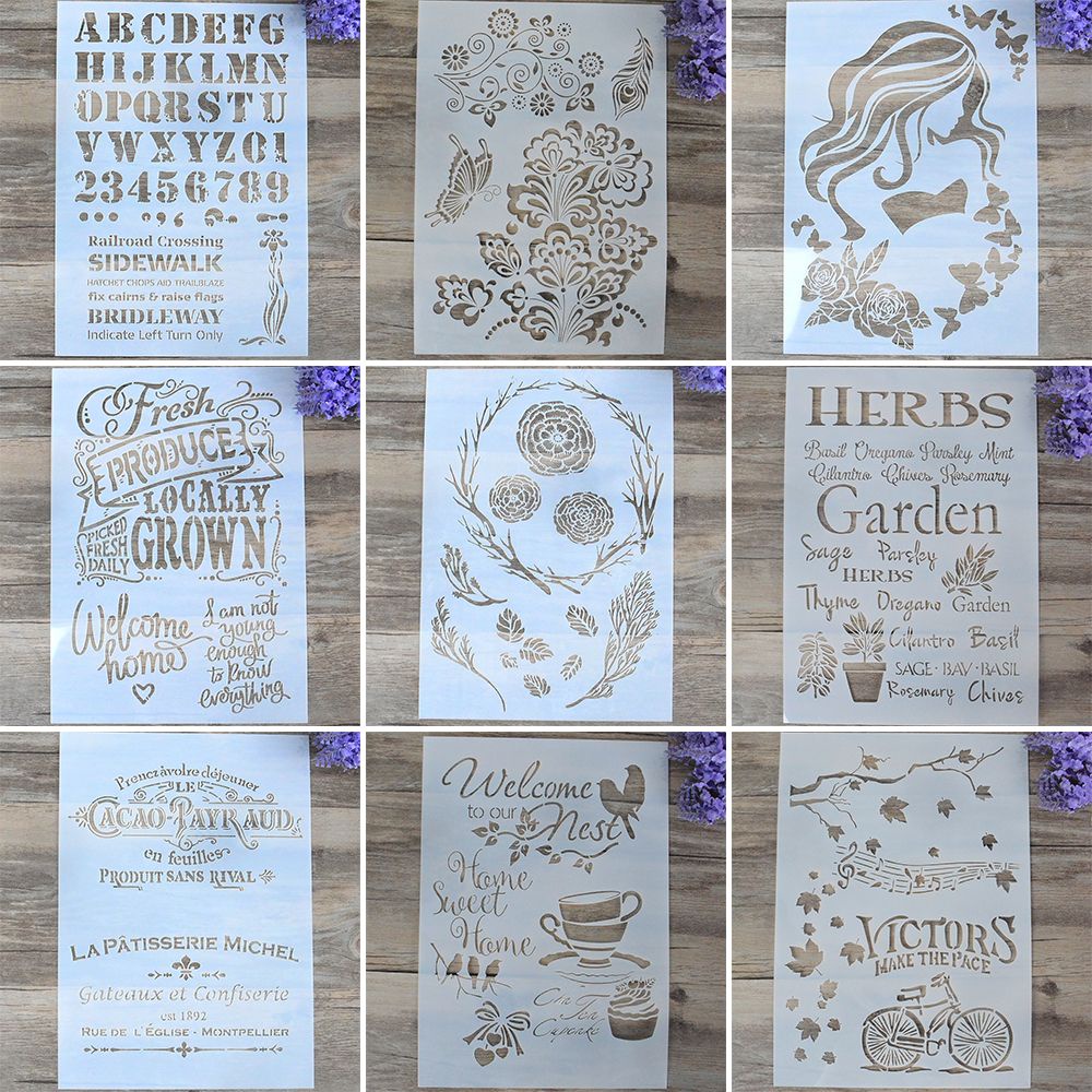CLEVER Embossing Template Sheets For Decorating Scrapbooks And Cards ...