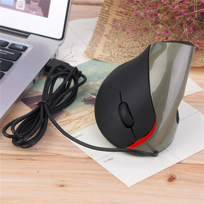diy♦♗☼5D Wired Vertical Optical Mouse Ergonomic Wrist Healing USB Mouse ...