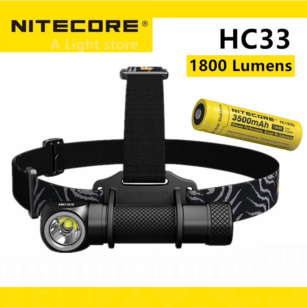 Orginal Nitecore HC33 Headlamp High Performance LED CREE XHP35 1800 ...