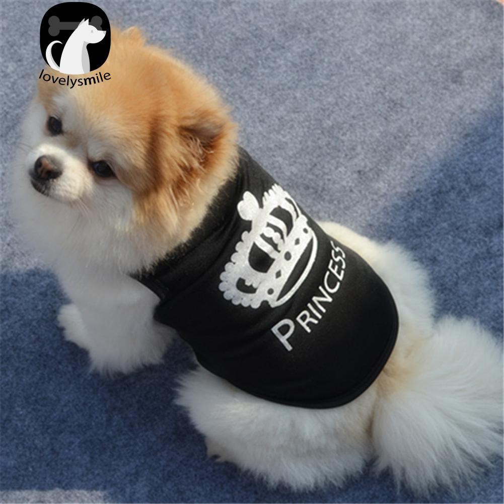 Boss Princess Crown Sleeveless เสื้อกล้ามสุนัขสัตว์เลี้ยงเสื้อกล้าม ...