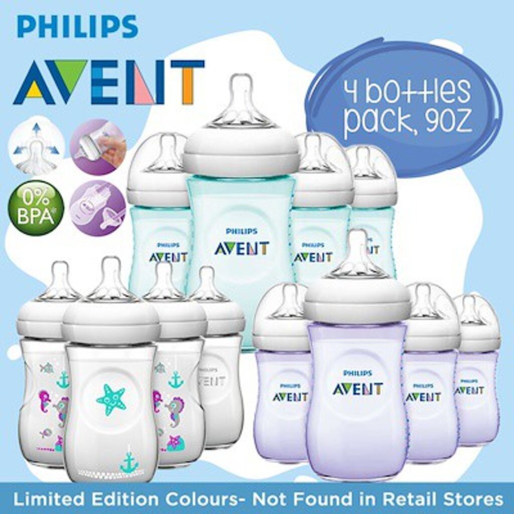 ʕᴥʔ ขวดนม Avent รุ่น Natural 9oz 125 ml (USA Import) - bublekids - ThaiPick