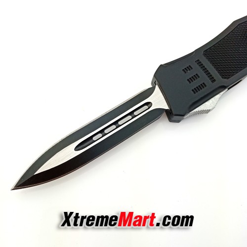 มีดสปริงตรงขนาดกลาง คมสองด้าน Microtech Combat Troodon 00556 D/E ...
