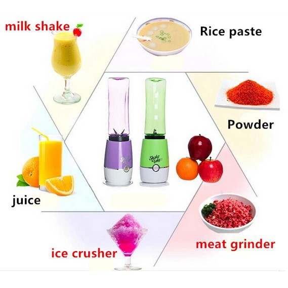 Shake N Take 3 -Fruit Juice Blender Smoothie 2 OR 3 Bottles WVVC ...