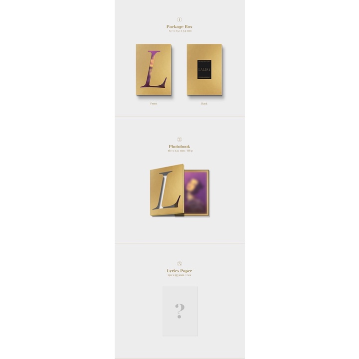 พร้อมส่ง LISA อัลบั้ม LISA FIRST SINGLE ALBUM LALISA (ALBUM KiT ALBUM ...