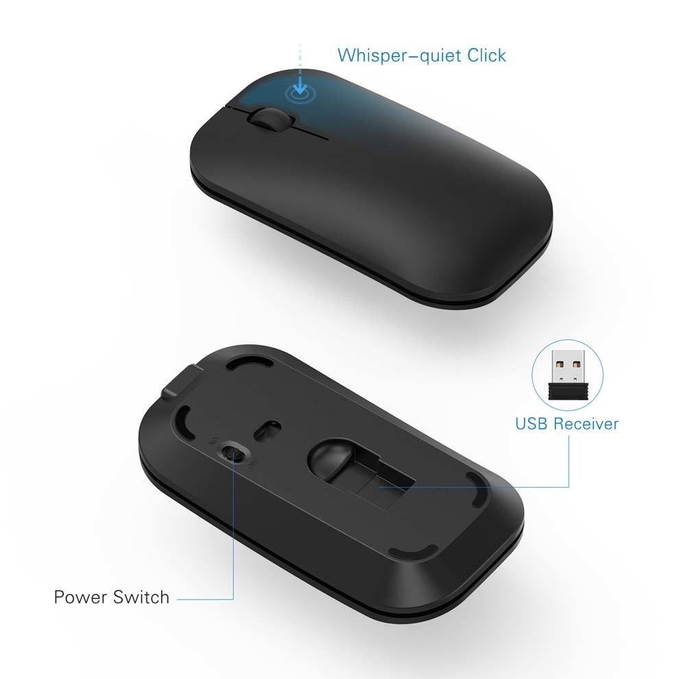 Seenda Jelly Comb 2.4GHz USB Numeric Keypad and Mouse Rechargeable ...