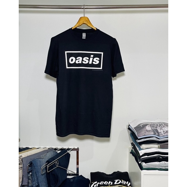 เสื้อวงมือหนึ่งลิขสิทธิ์แท้ นำเข้าUK OASIS BOX LOGO (2020) Size M มือ1 ...