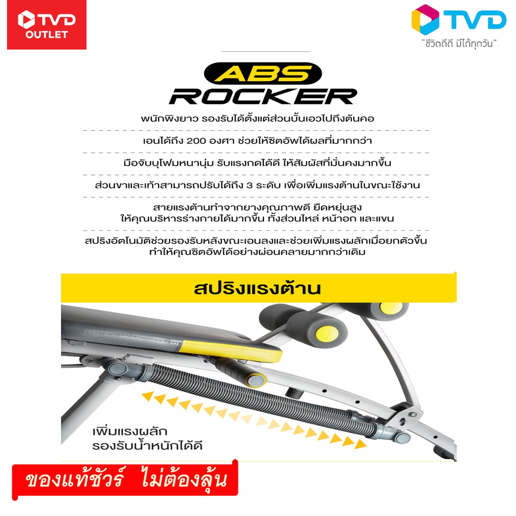 ABS ROCKERเครื่องบริหารหน้าท้อง 6 IN 1 - tvdoutlet - ThaiPick