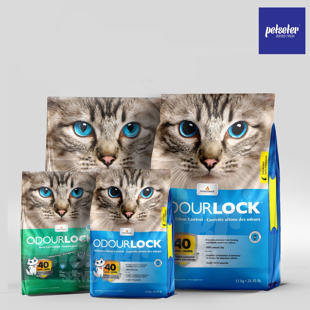OdourLock 12 Kg. จัดด่วน ทรายแมว cat litter เกรดอัลตราพรีเมียม 12 กก. ...