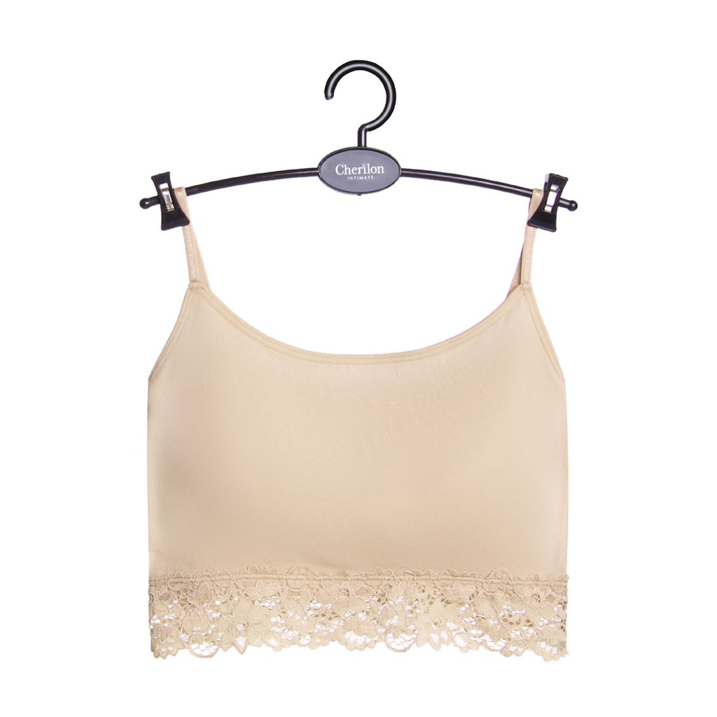 Cherilon Breezy Bra เชอรีล่อน เสื้อชั้นใน เสื้อในดันทรง ไร้โครง บราลูกไม้ สายเดี่ยว ป้องกัน UV ...