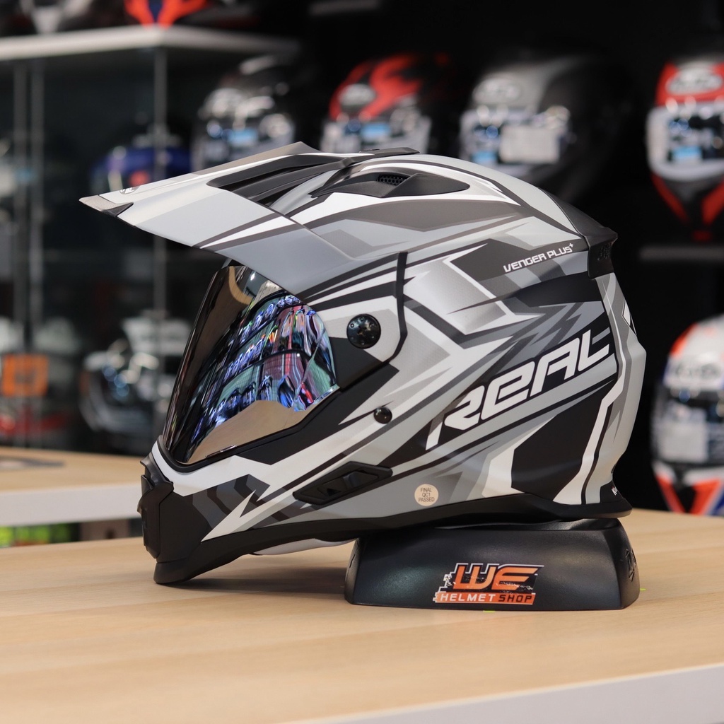 หมวกกันน็อค REAL VENGER PLUS แว่น2ชั้น - wehelmetshop - ThaiPick
