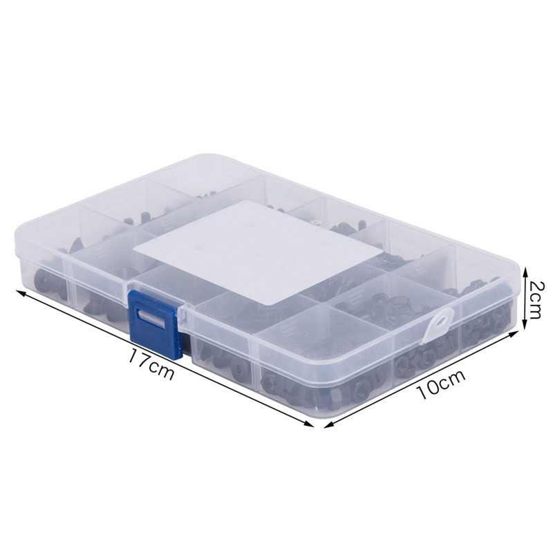 460Pcs M3 M4 M5 Alloy Steel Countersunk Flat Head Hex Socket Cap Screws Nuts Set Assortmen ...