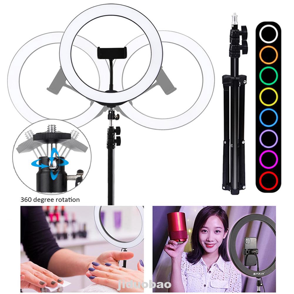 Selfie Metal Portable Adjustable Brightness LED Ring Light - jiduobao3 ...