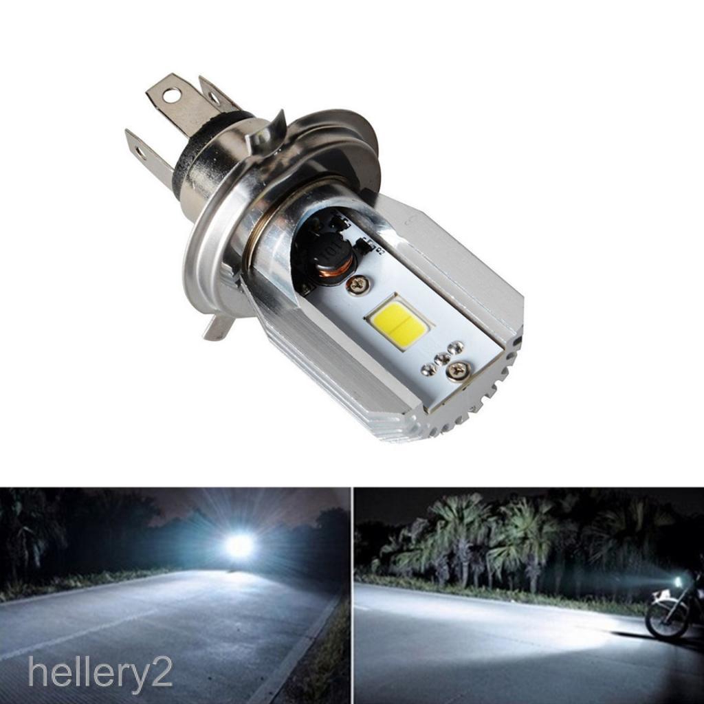 Hellery2 หลอดไฟหน้ารถจักรยานยนต์ H4 White 20W Cob Led HiLo Beam ...