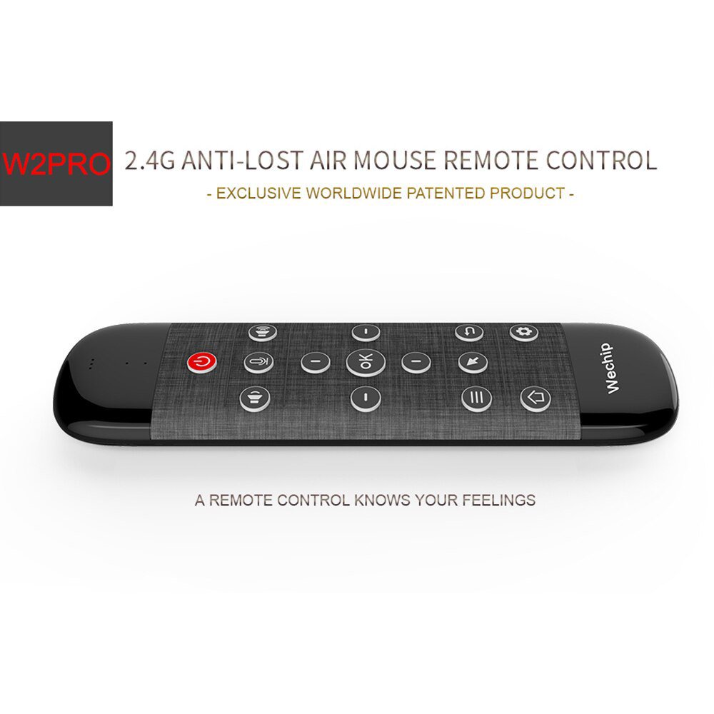 Wechip W2 Pro Voice Remote Control 2.4G Wireless Keyboard Air Mouse IR ...
