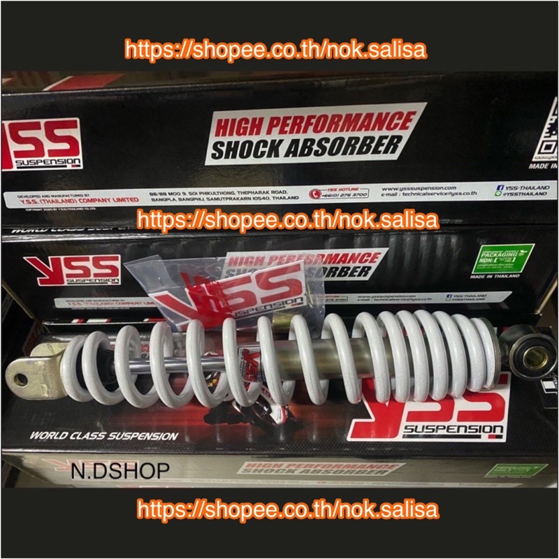 โช๊ค YSS แท้ โช้คหลัง เดิม SCOOTER Mio Fino Click มีโอ ฟีโน่ คลิก สีบรอนซ์ แดง เหลือง - nok ...