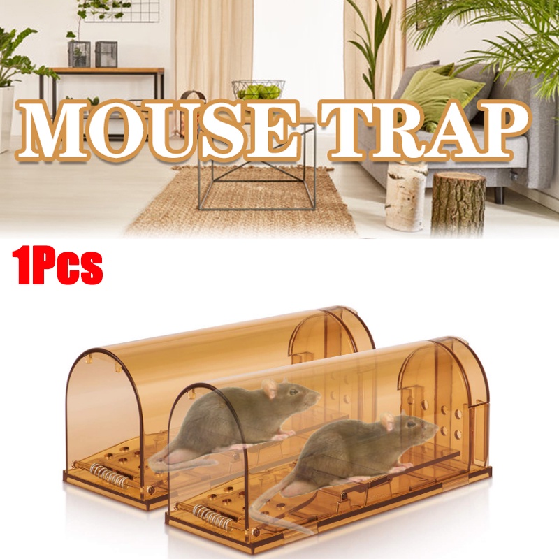 กับดักหนูSolid Color Transparent Reusable Home Use Mousetrap Self ...
