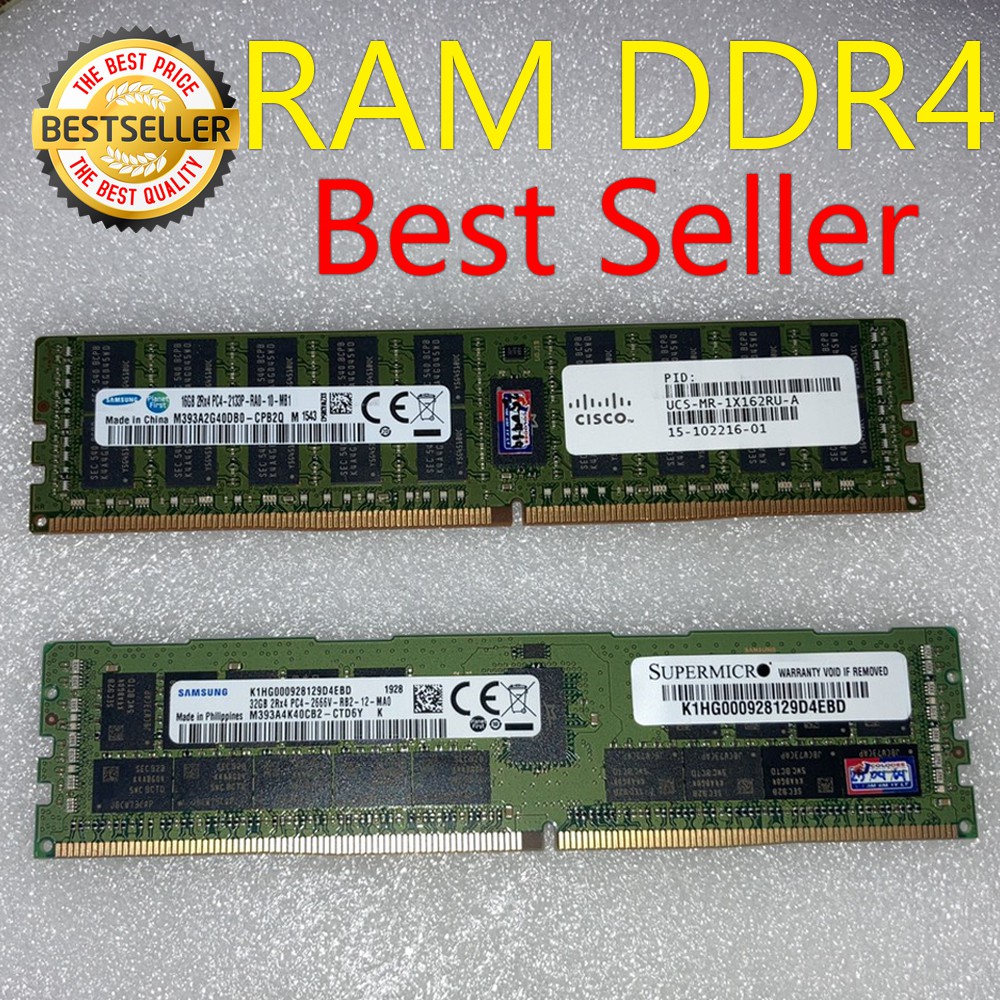 (ส่งฟรี)RAM Memory DDR4 For Dell Server R730XD R730 R630 T630 ของแท้ ...