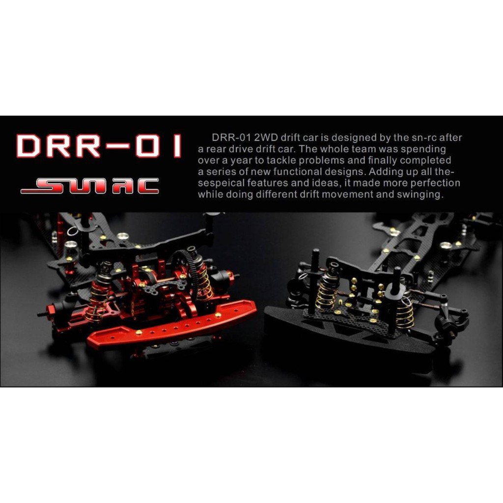 ชุดประกอบ โครงเปล่า รถบังคับวิทยุ ดริ๊ฟ ระดับแข่งขัน ยี่ห้อ SNRC รุ่น DRR-01 ระบบขับเคลื่อนล้อ ...