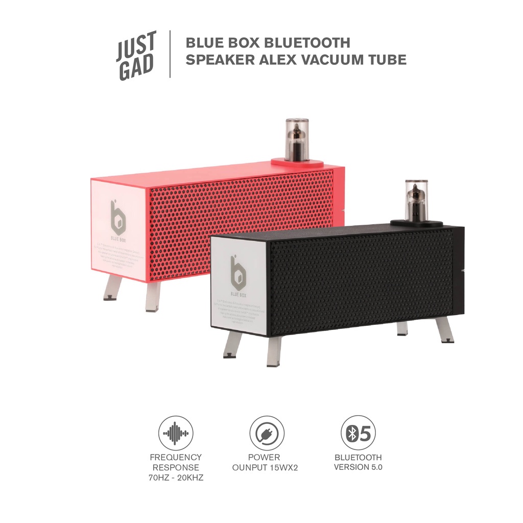 (พร้อมส่ง) ลำโพงบลูทูธ Blue Box Bluetooth Speaker Alex Vacuum Tube ...