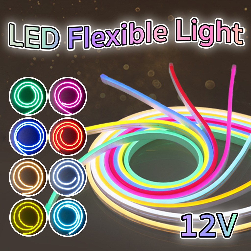 LED Neon Flex Slim soft light strip 12Vไฟเส้นแบบยืดหยุ่น เหมาะสำหรับทำ ...