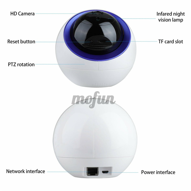 IP Wireless Dome Security Camera 1080p Full HD WiFi Indoor Home ...