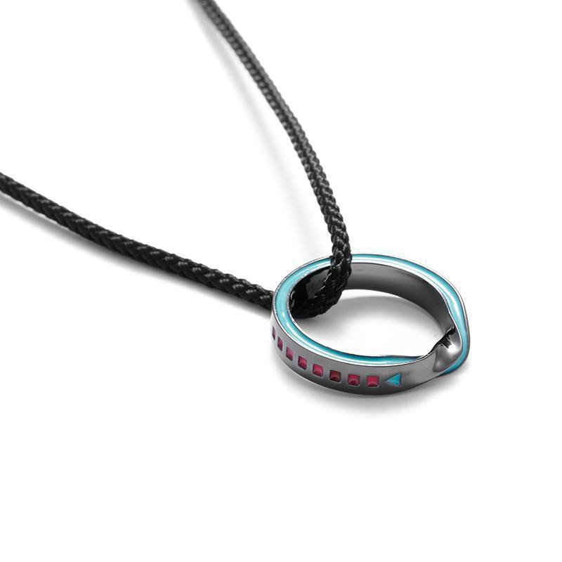 Hatsune Miku Ring Peripheral Single Loop สองมิติอะนิเมะสร้อยคอผู้ชายและ ...