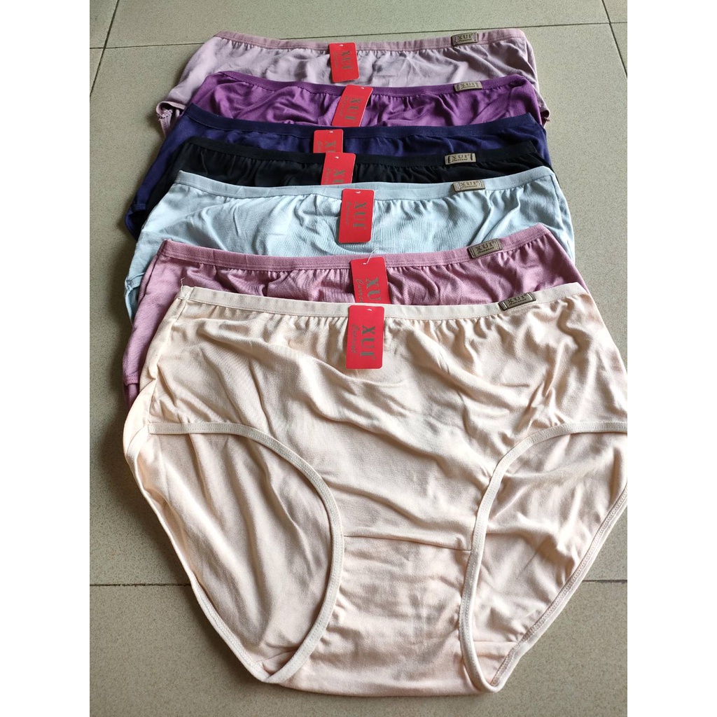 กางเกงในผู้หญิง XUI 5116 ป้ายหนัง จัมโบ้ ผ้านิ่ม ใส่สบายมาก เต็มตัว ...