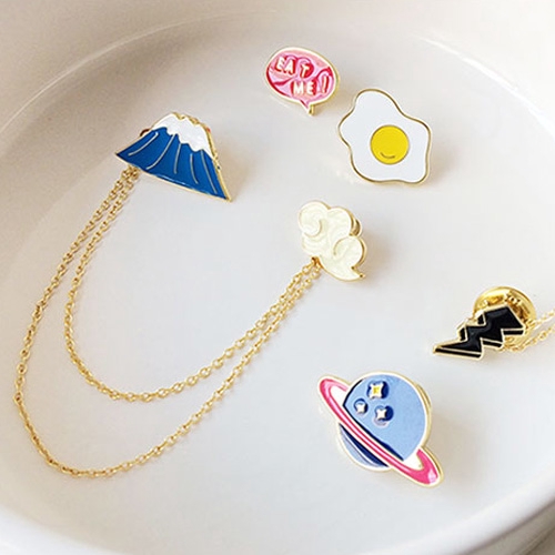เข็มกลัด fuji ภูเขา kawaii ins pins - fantasyisland.th - ThaiPick