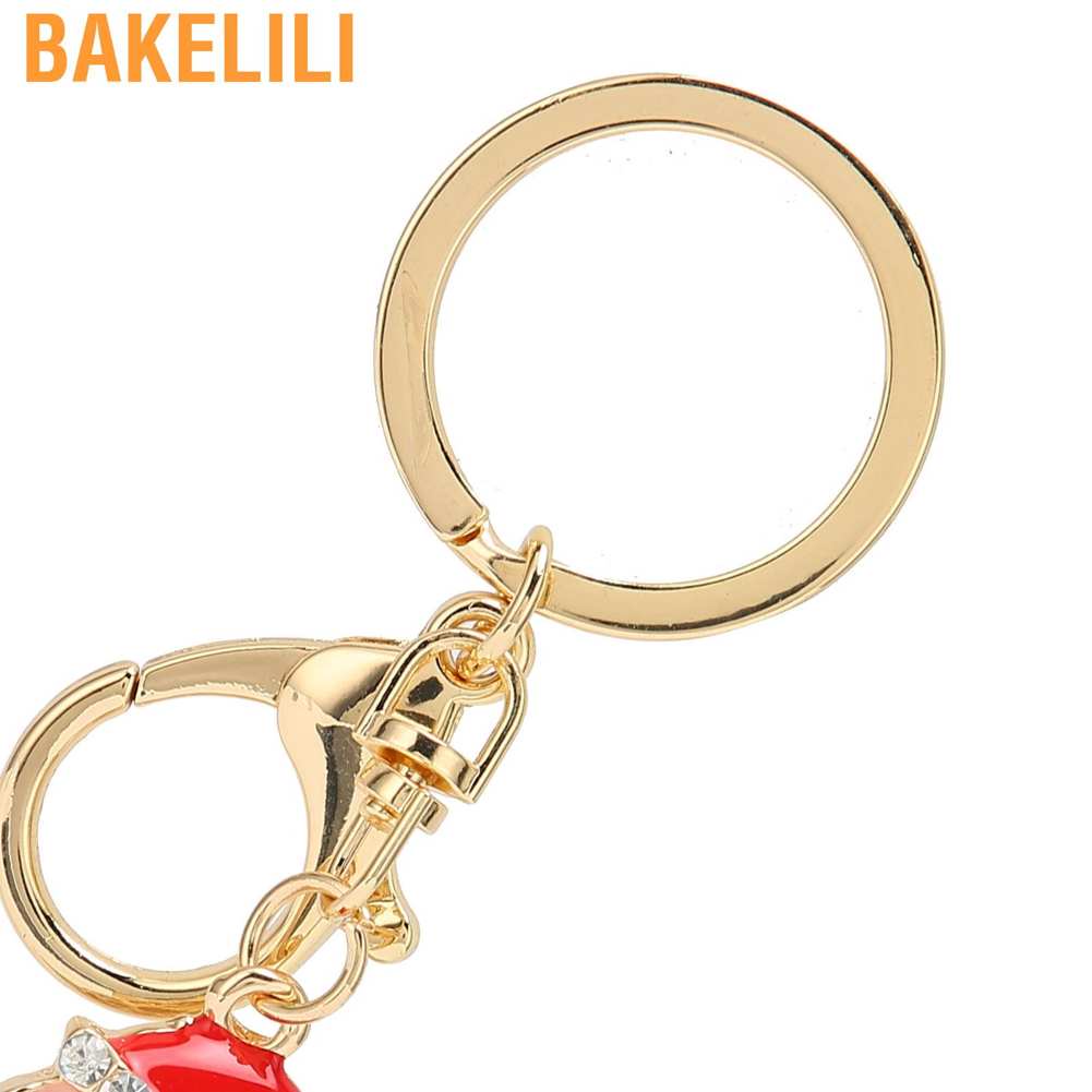 Bakelili Stylish Lovely Santa Claus Key Chain Alloy Handbag Car Pendant ...