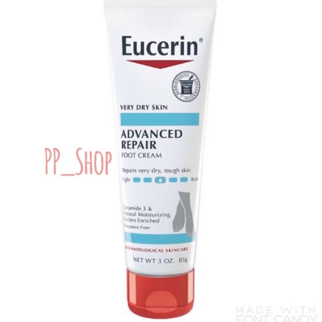 Eucerin Advanced Repair, Light Feel Foot Creme ครีมทาส้นเท้าแตก ...