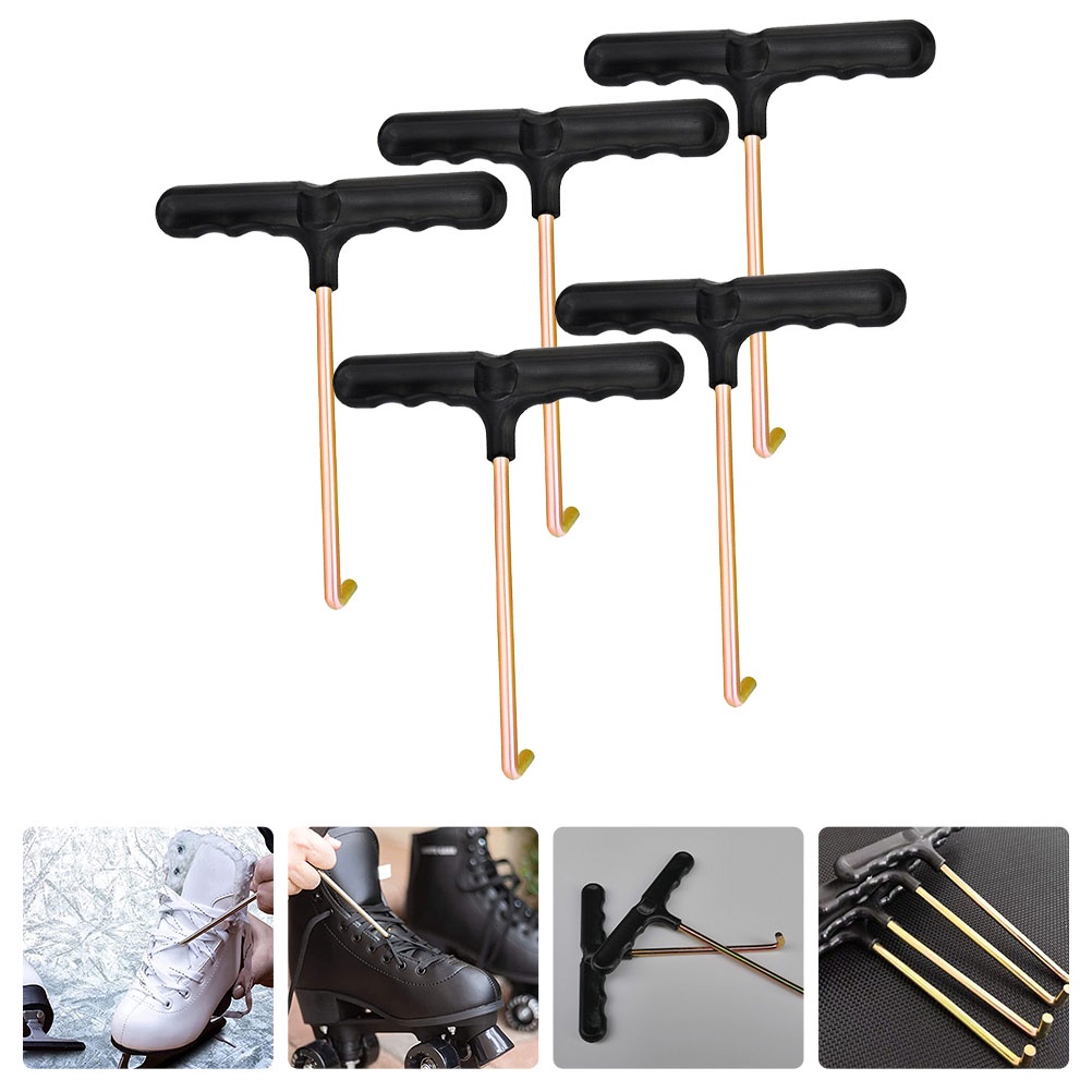 5Pcs Portable Shoelace Tighteners T-shaped Shoelace Pullers Shoe Lace ...