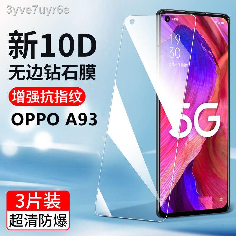 OPPOA93 ฟิล์มกันรอยแบบเต็มหน้าจอฟิล์มโทรศัพท์มือถือป้องกันการล่มสลายความละเอียดสูงโปร่งใสป้องกัน ...