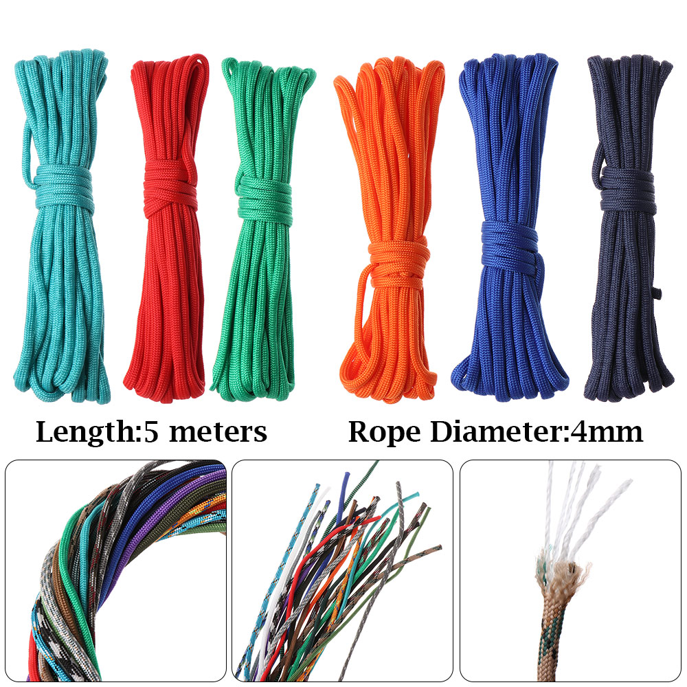 CHINK 1PC Hot Parachute Cord 5 meters length Survival kit Paracord Cord ...