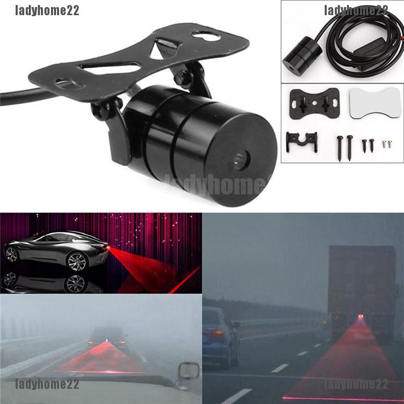 LH Universal Red Car Laser LED Fog Light Rear Anti Collision Signal Warning Lam - ladyhome22.th ...