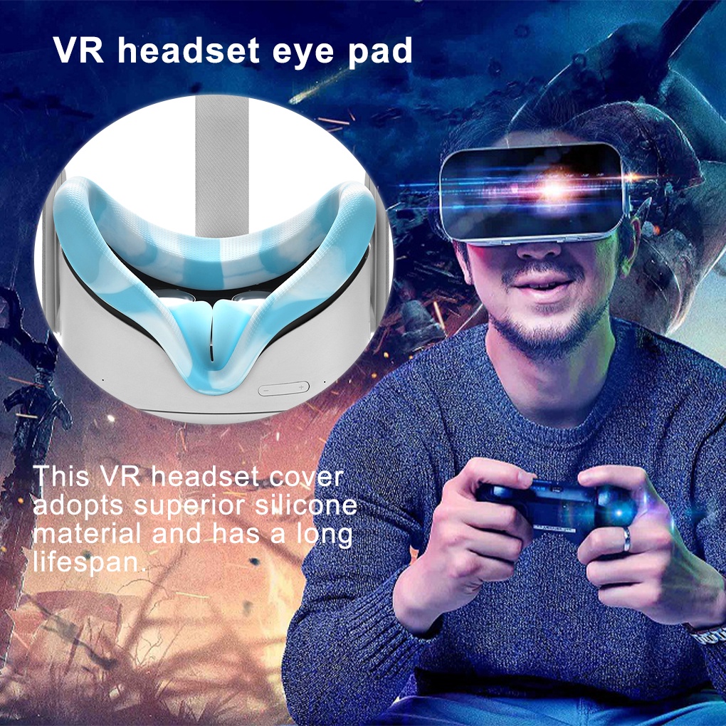 CHOO VR Headset Cover VR Headset Eye Pad Silicone Protector Replacement ...