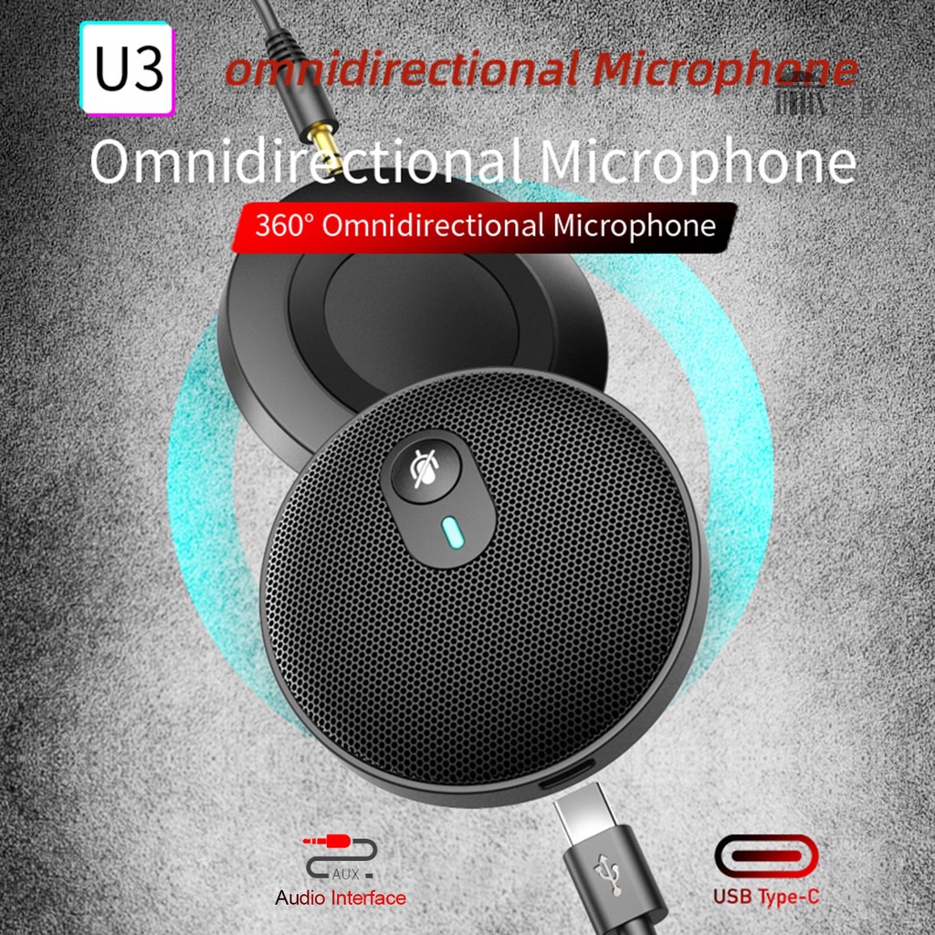 pik2sg USB Conference Computer Microphone Omnidirectional Condenser ...