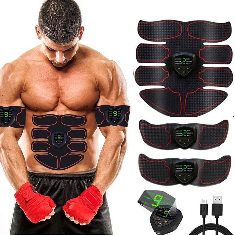 CODUSB Rechargeable Electric Abdominal Muscle Stimulator EMS Trainer ...