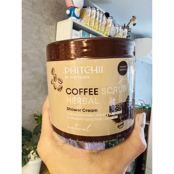แพคเกจใหม่ Phit Chii พิชชี่ Coffee Scrub Shower Cream ครีมอาบน้ำสครับผิว 500g พิชชี่ สครับผิวขาว ...