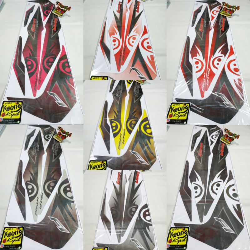 สติ๊กเกอร์ติดตกแต่งรถจักรยานยนต์ Honda New Beat Esp 2016-2019 - keong ...